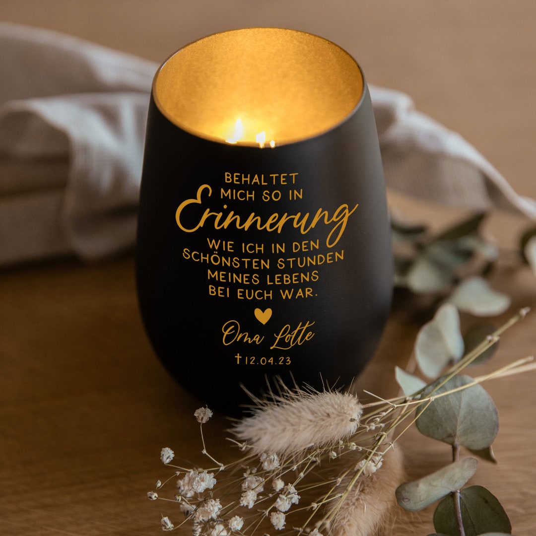 Personalized Lantern - Memorial Light for the Deceased / Lantern With ...