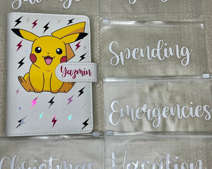 Pikachu Personalized A6 Budget Binder - Etsy