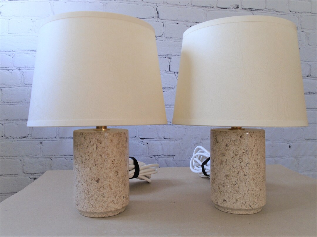 A Pair of Ancaster Weatherbed Limestone Lamp Bases - Etsy