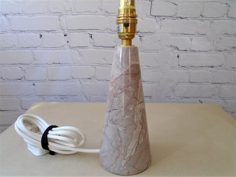 A Gris Perce Marble Table/bedside Lamp Base - Etsy