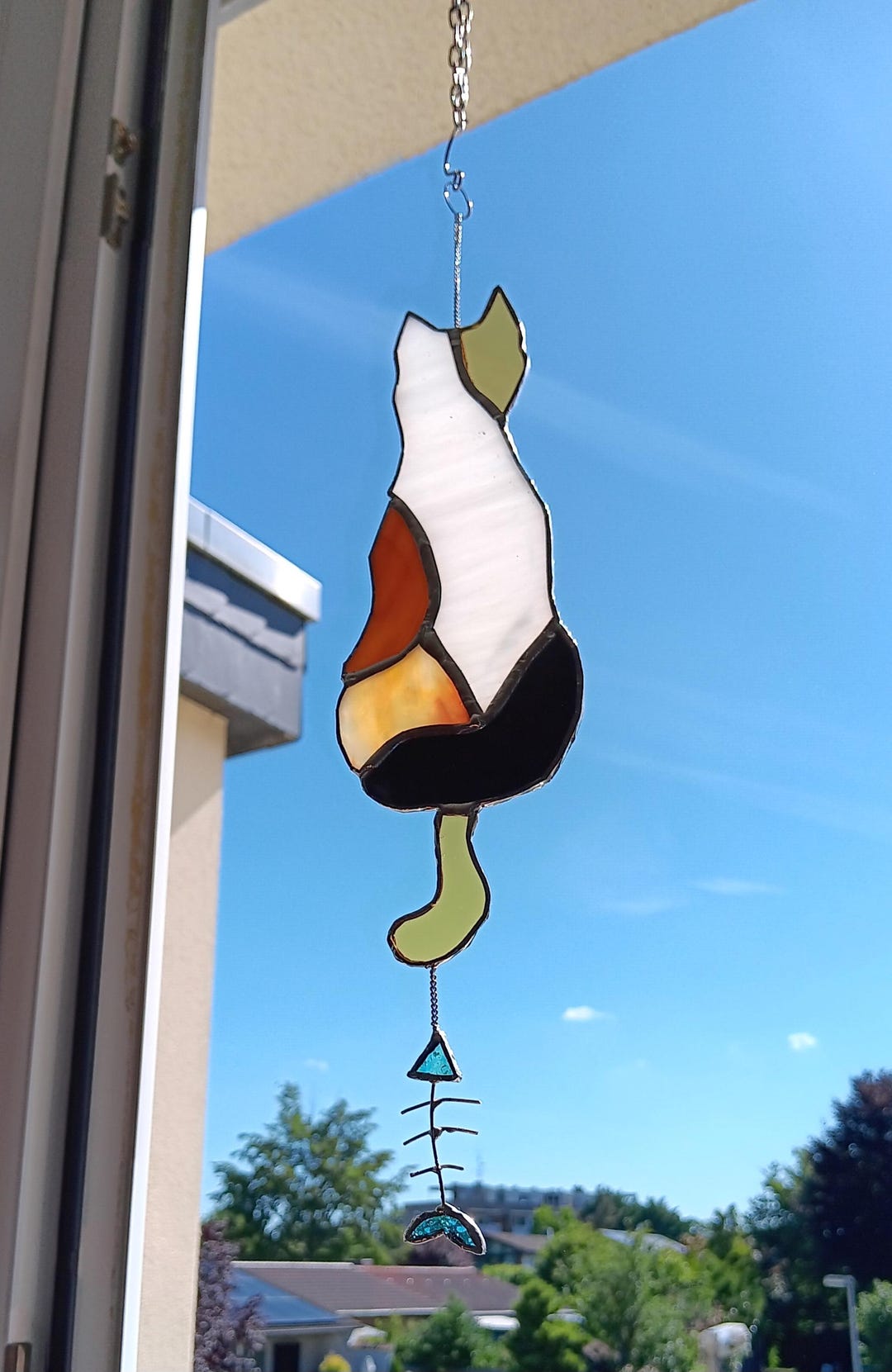 Suncatcher Stained Glass Tiffany Glass Window Hanger Stained Glass ...