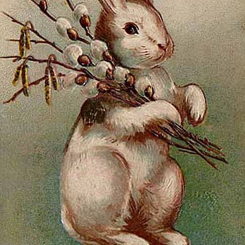 Vintage Easter Print Reproduction From Vintage Easter Cards - Etsy