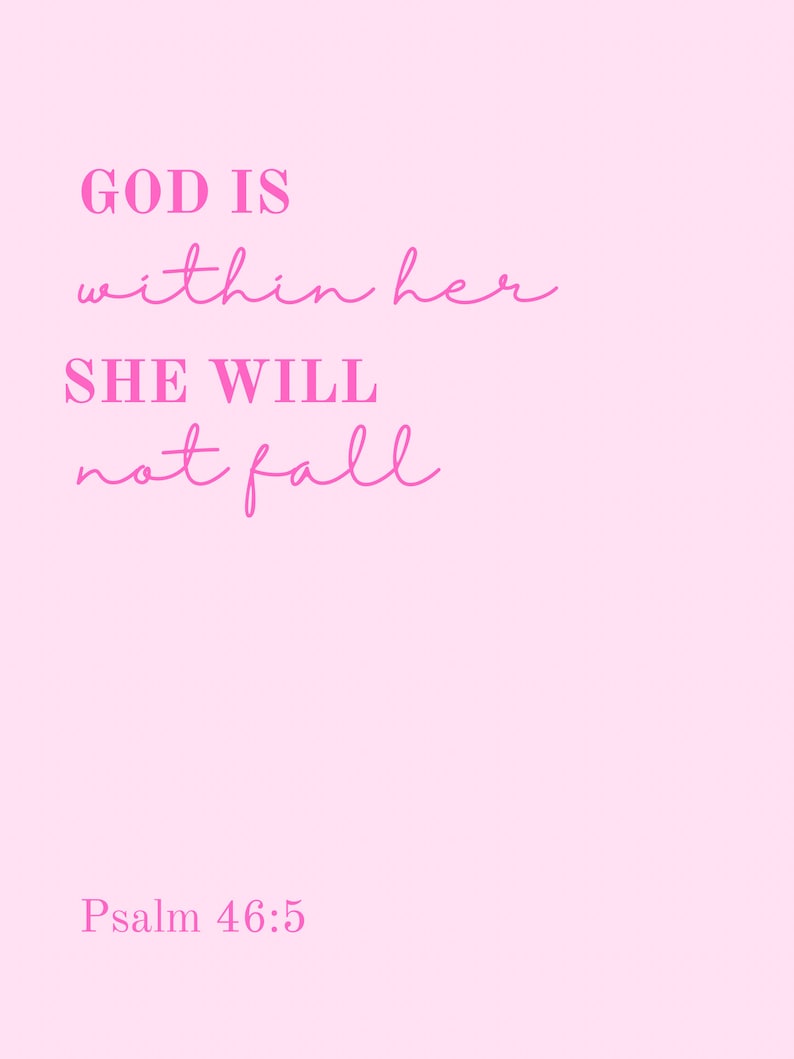 Christian Pink Digital Prints - Etsy