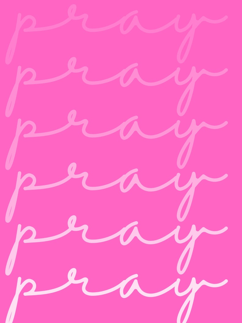 Christian Pink Digital Prints - Etsy