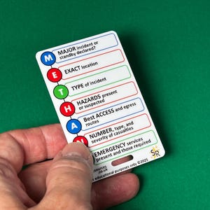 Methane/atmist Ample ID Badge Flash Card Student Paramedics Ambulance ...