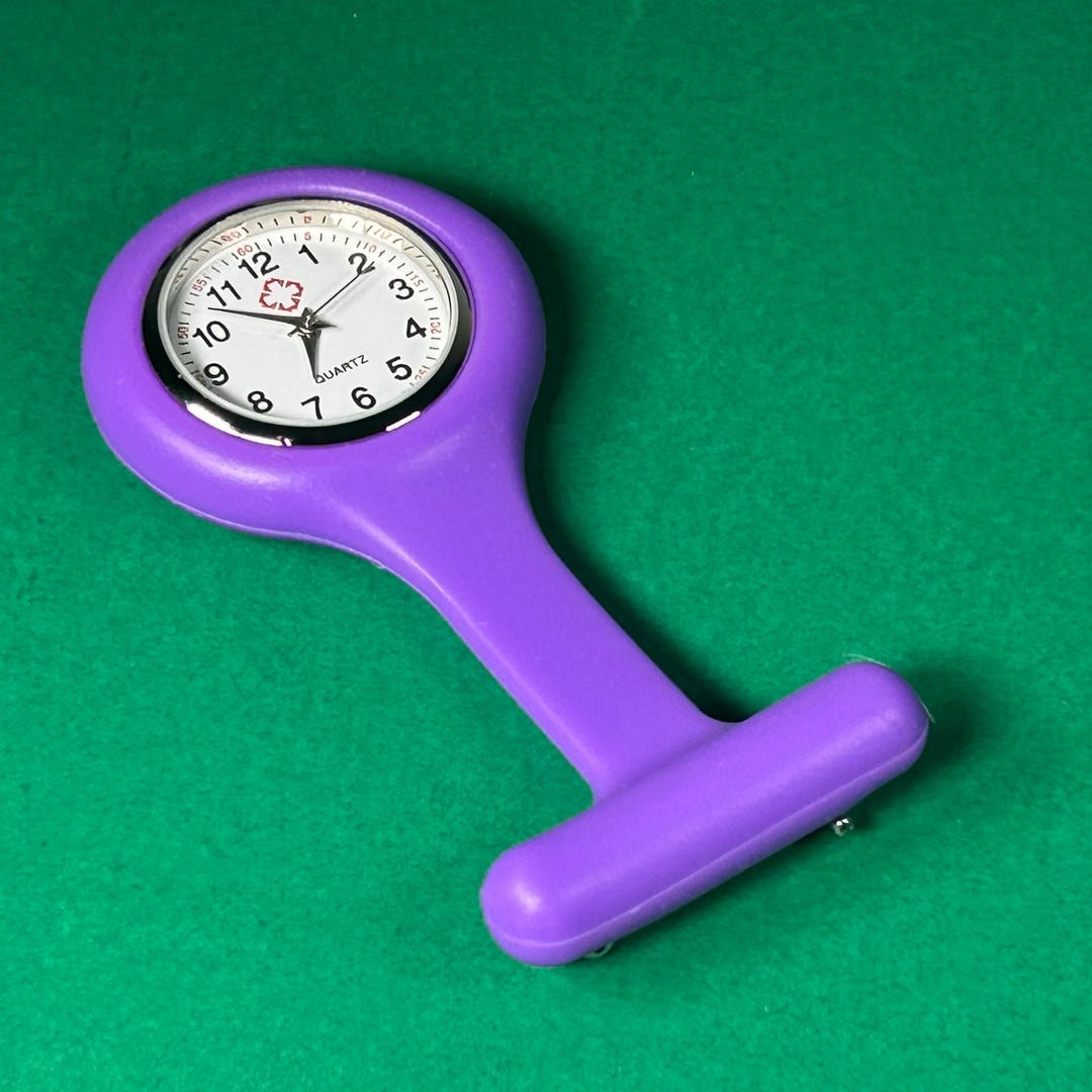 Purple Silicone Gel Fob Watch | Nurse HCA Doctor Student - Etsy UK