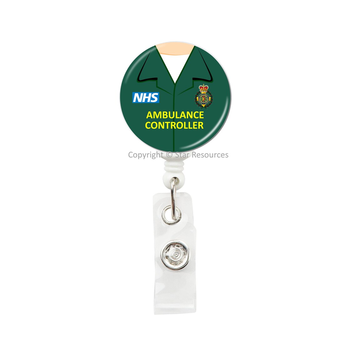 Ambulance Controller Dispatcher ID Badge Reel Card or Key - Etsy