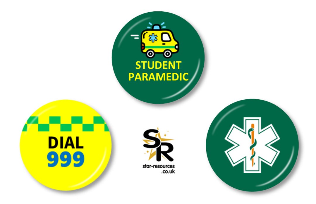 Mini Badge Packs Student Paramedic Medic 25mm - Etsy