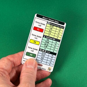 Ten Second Triage ID Badge Card | Paramedic Flashcard | TST Student ...