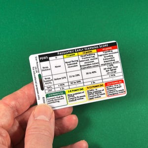 PEWS ID Badge Card | Paramedic Flashcard | Ambulance Medic Student ...