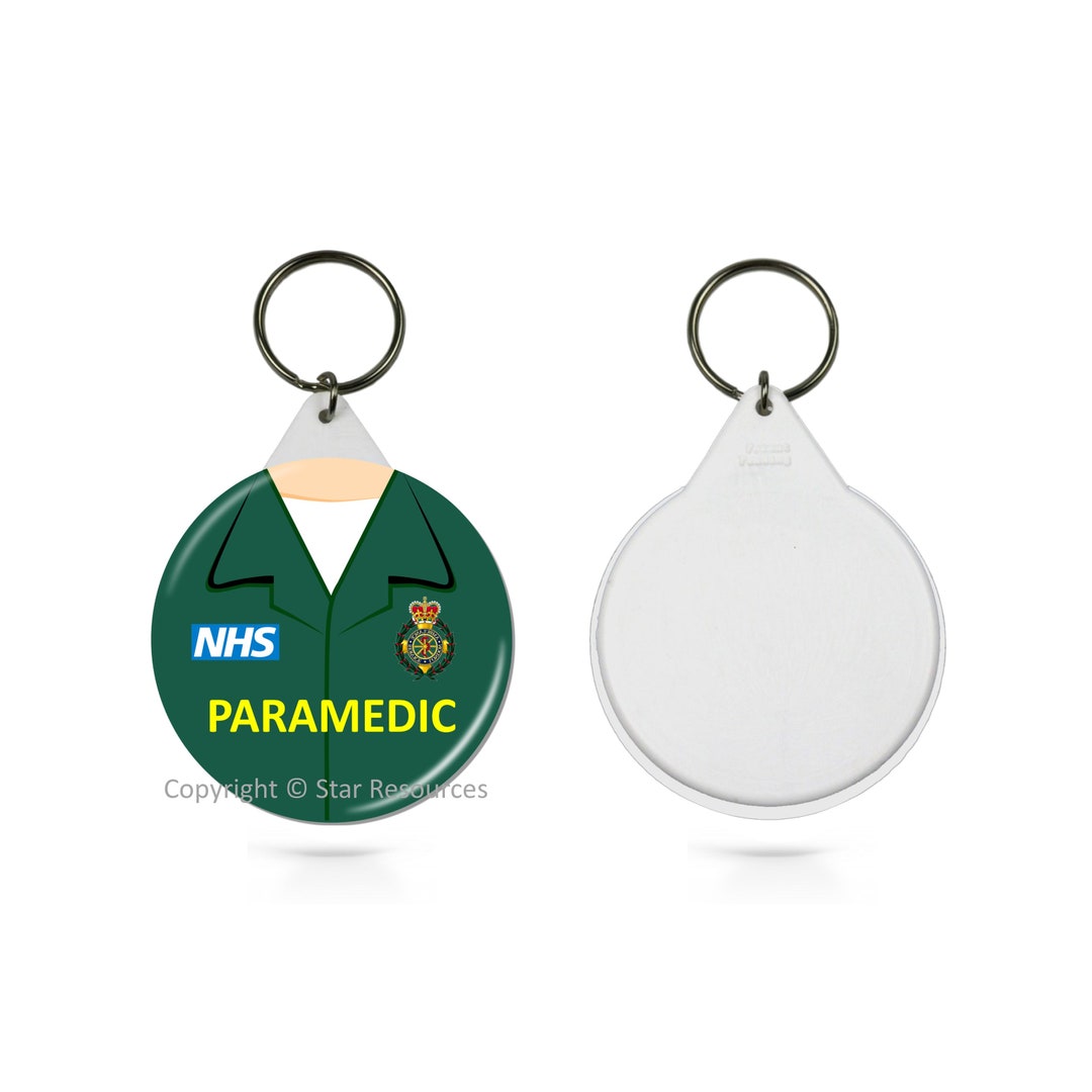 Paramedic Key Ring Ambulance Uniform Gift Keyring - Etsy