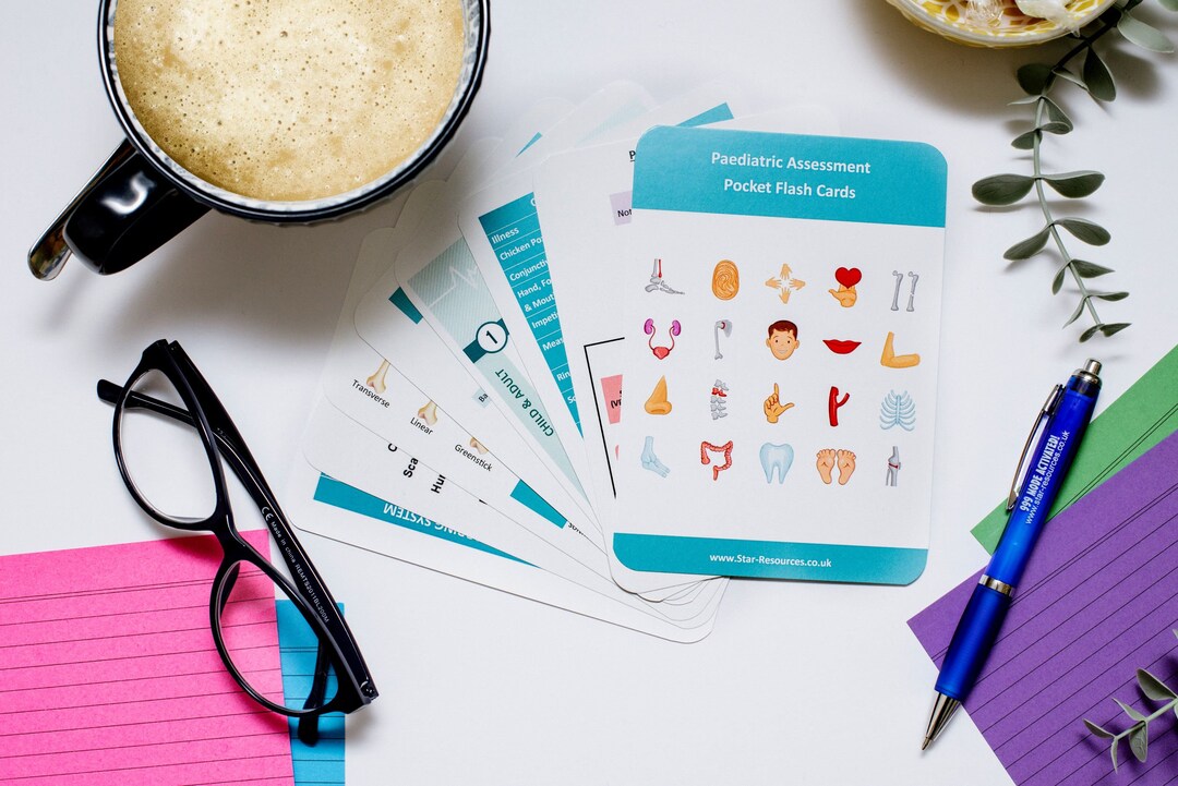 Paediatric Patient Assessment Revision Flash Cards - Etsy UK