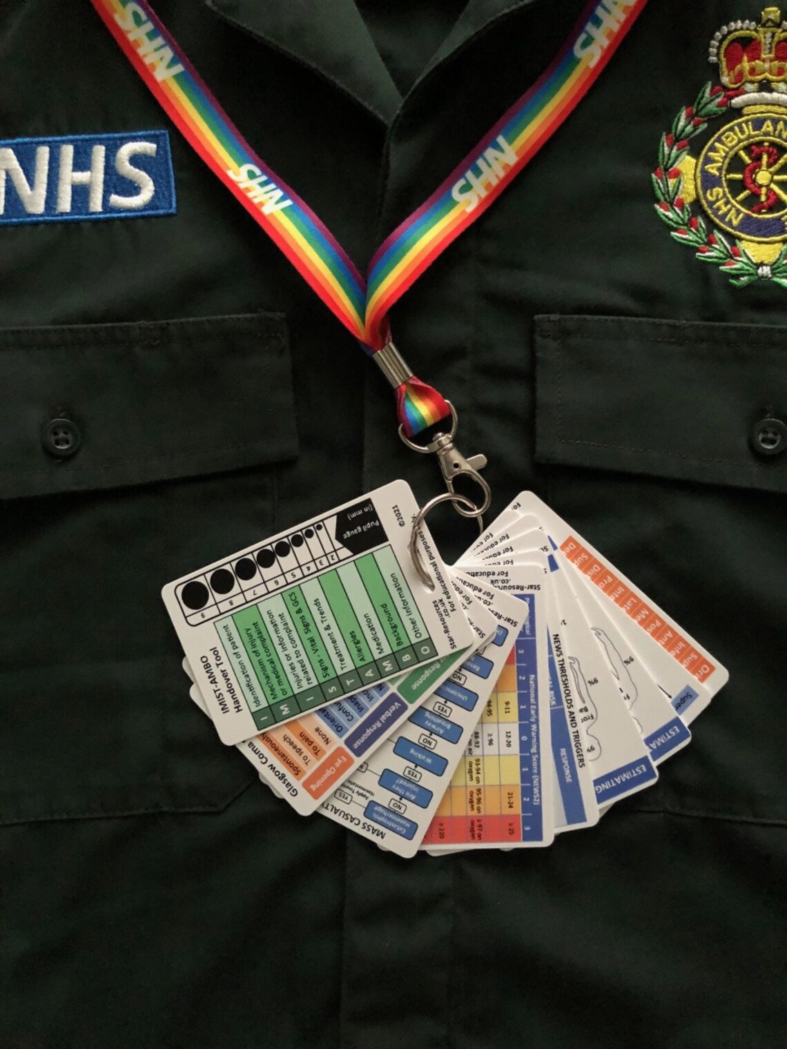 Methane/atmist Ample ID Badge Flash Card Student Paramedics - Etsy UK