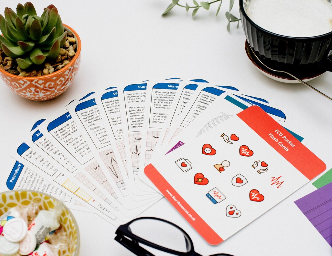 ECG Revision Flashcards Flash Cards Student Paramedic, Nurse, Medic ...