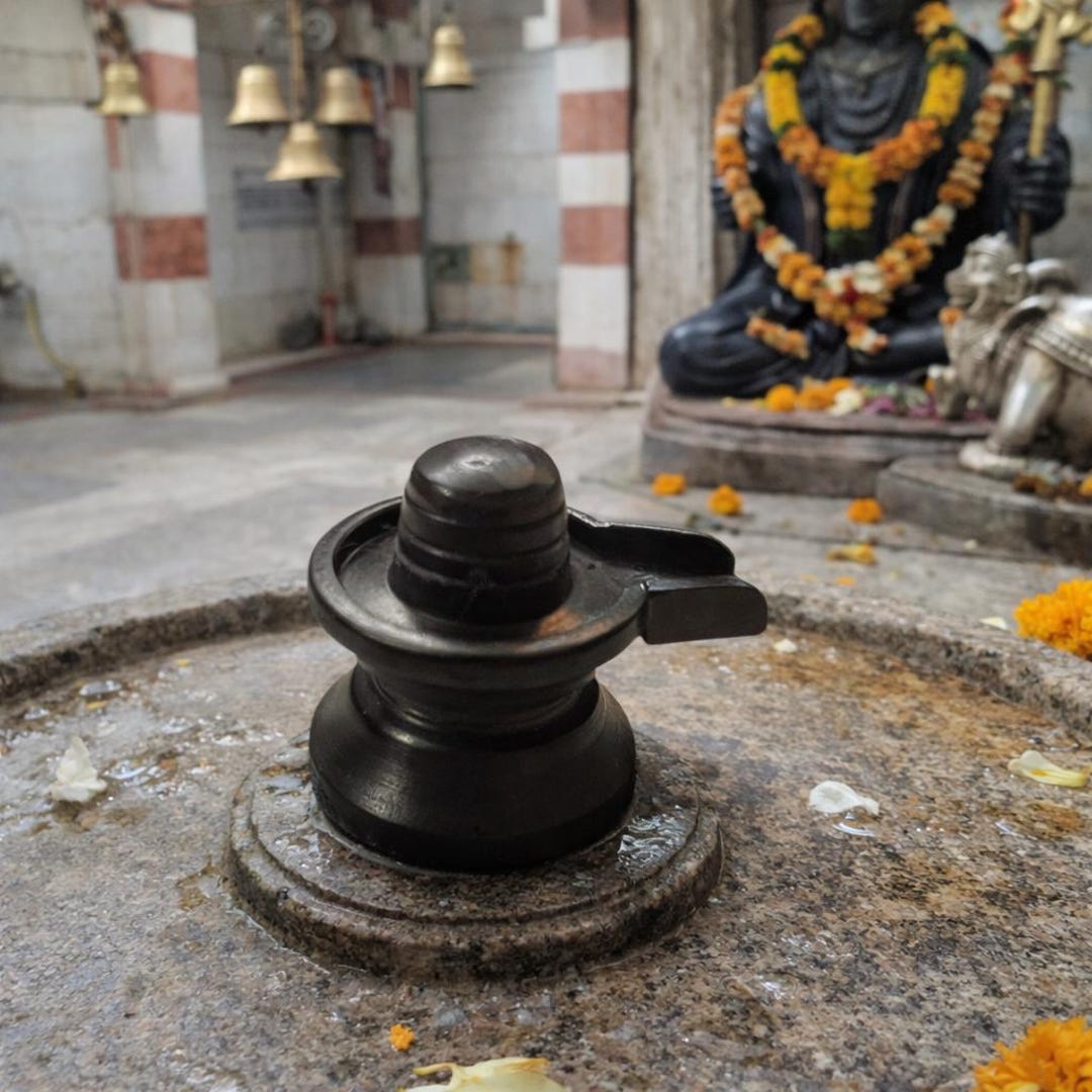 Handmade Ebony Wood Shivling | Shiva Lingam Idol for Temple Decor - Etsy