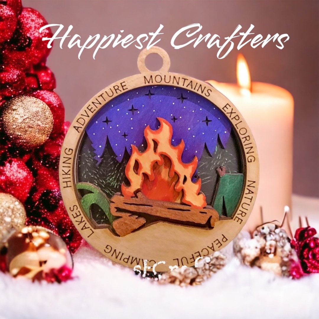 Custom Campfire Ornament Faux Campfires Tent Decoration - Etsy