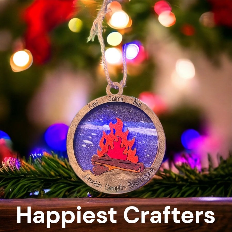 Custom Campfire Ornament Faux Campfires Tent Decoration - Etsy