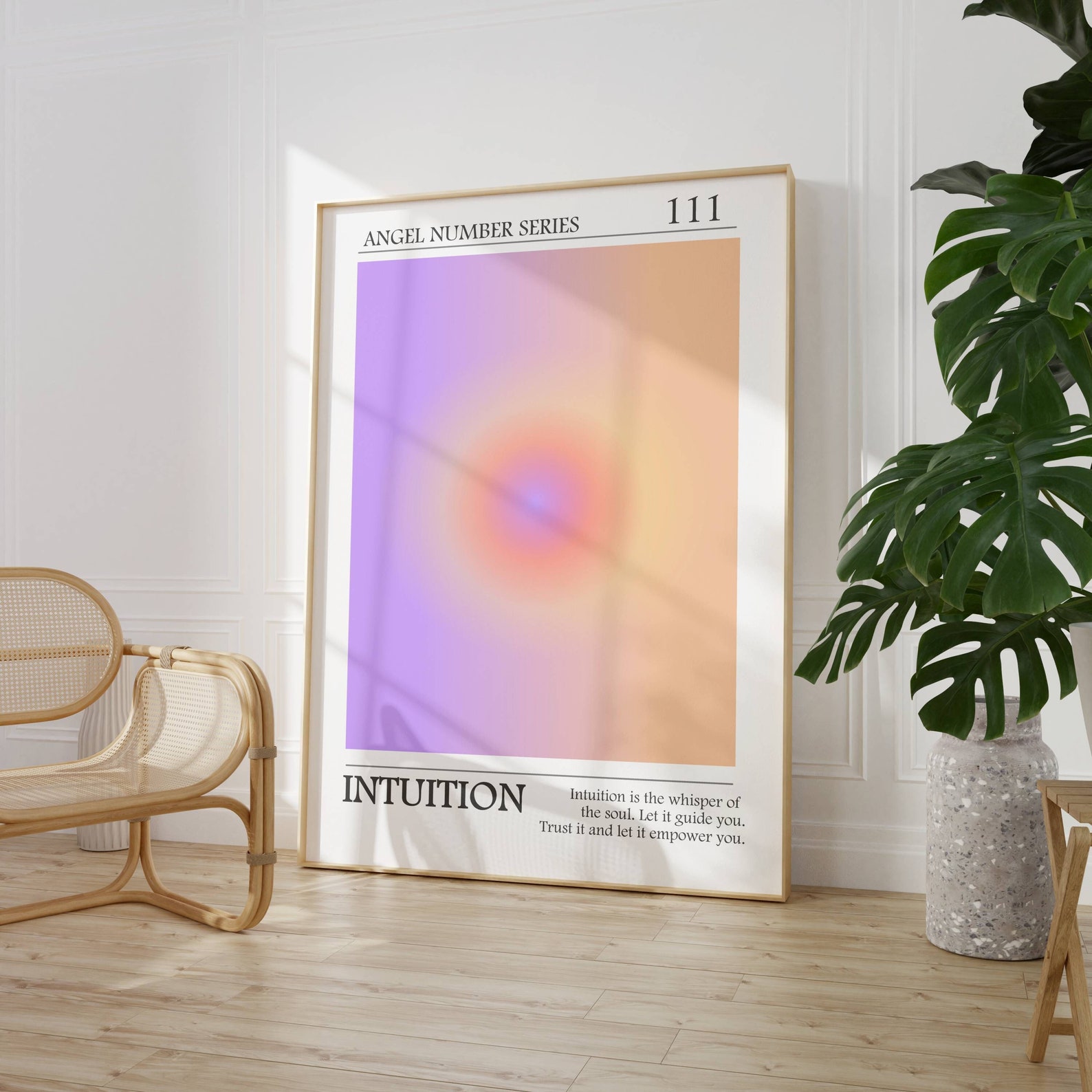 Aura Angel Number 111 Print 111 Wall Art Poster - Etsy UK