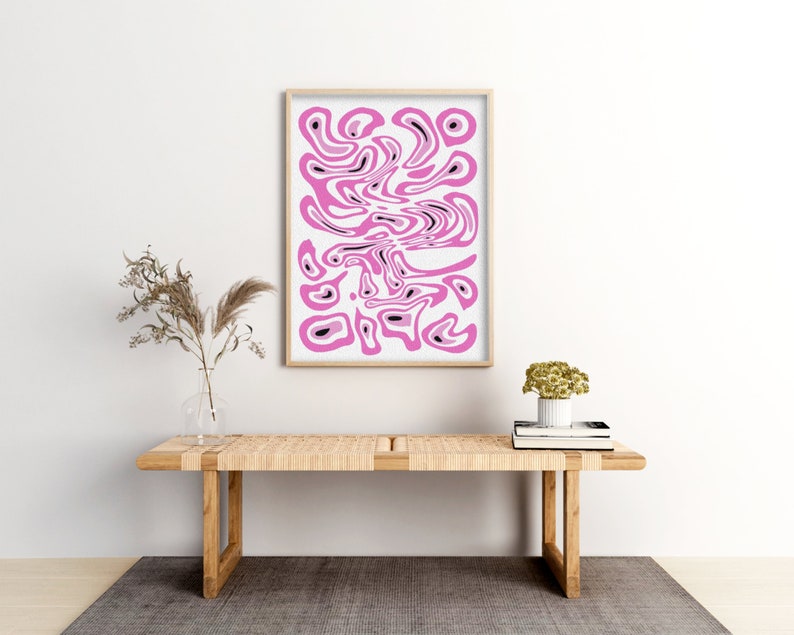 Trippy Evil Eye Wall Art Print, Trendy Dorm Decor, Evil Eye Wall ...