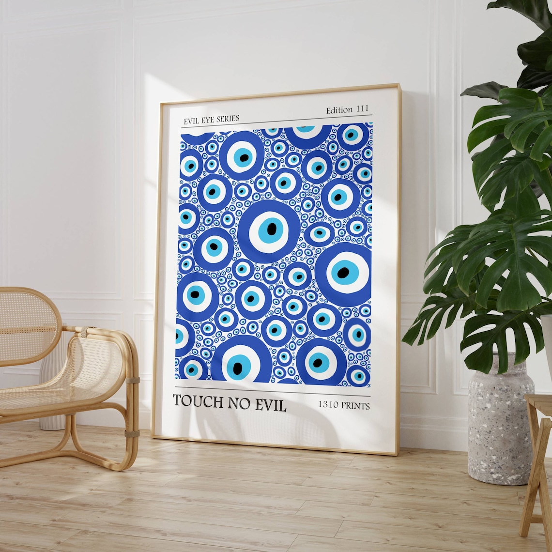 Evil Eye Simplistic Wall Art, Simple Room Decor, Aesthetic Dorm Decor ...