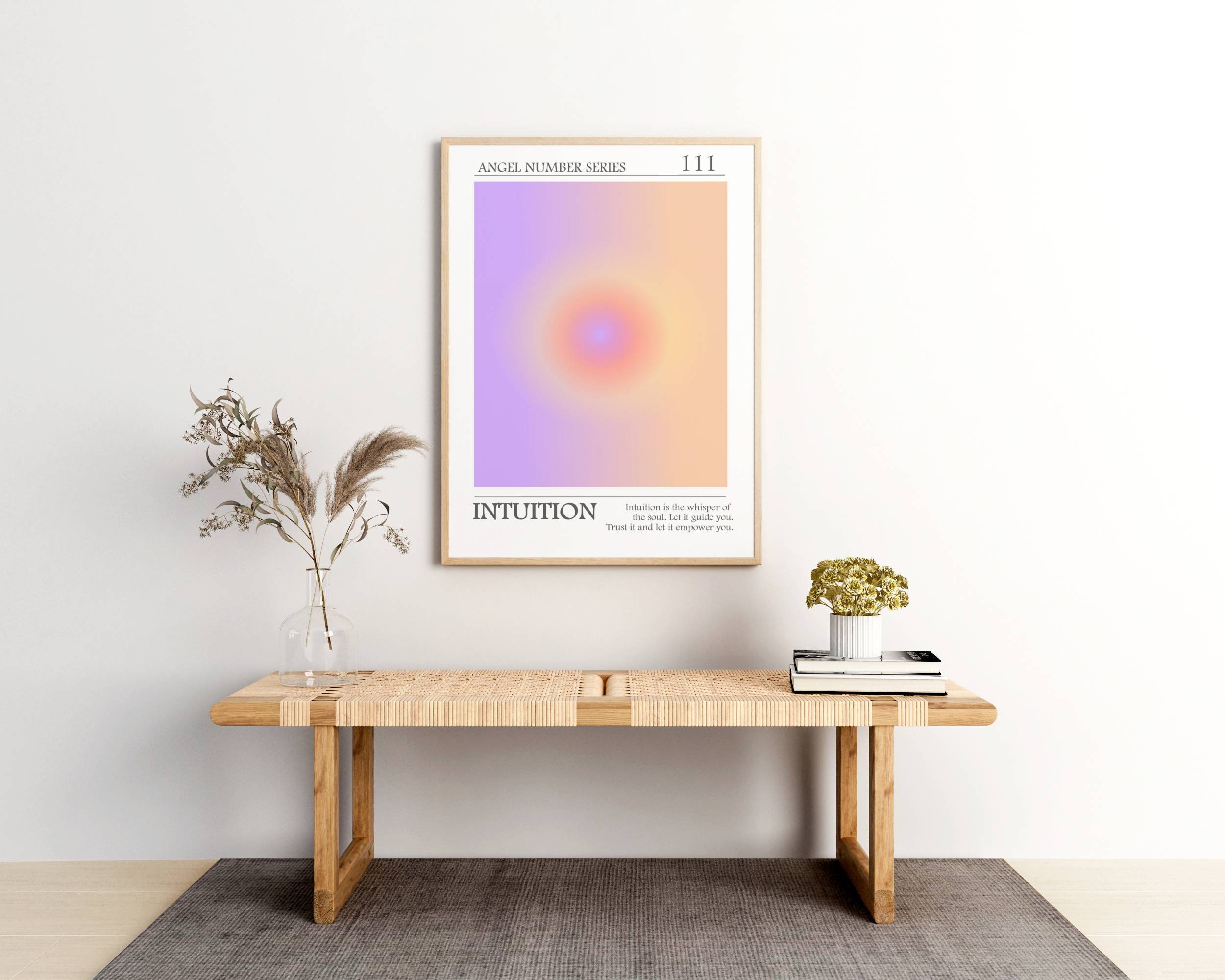 Aura Angel Number 111 Print, 111 Wall Art Poster, Manifestation Aura ...