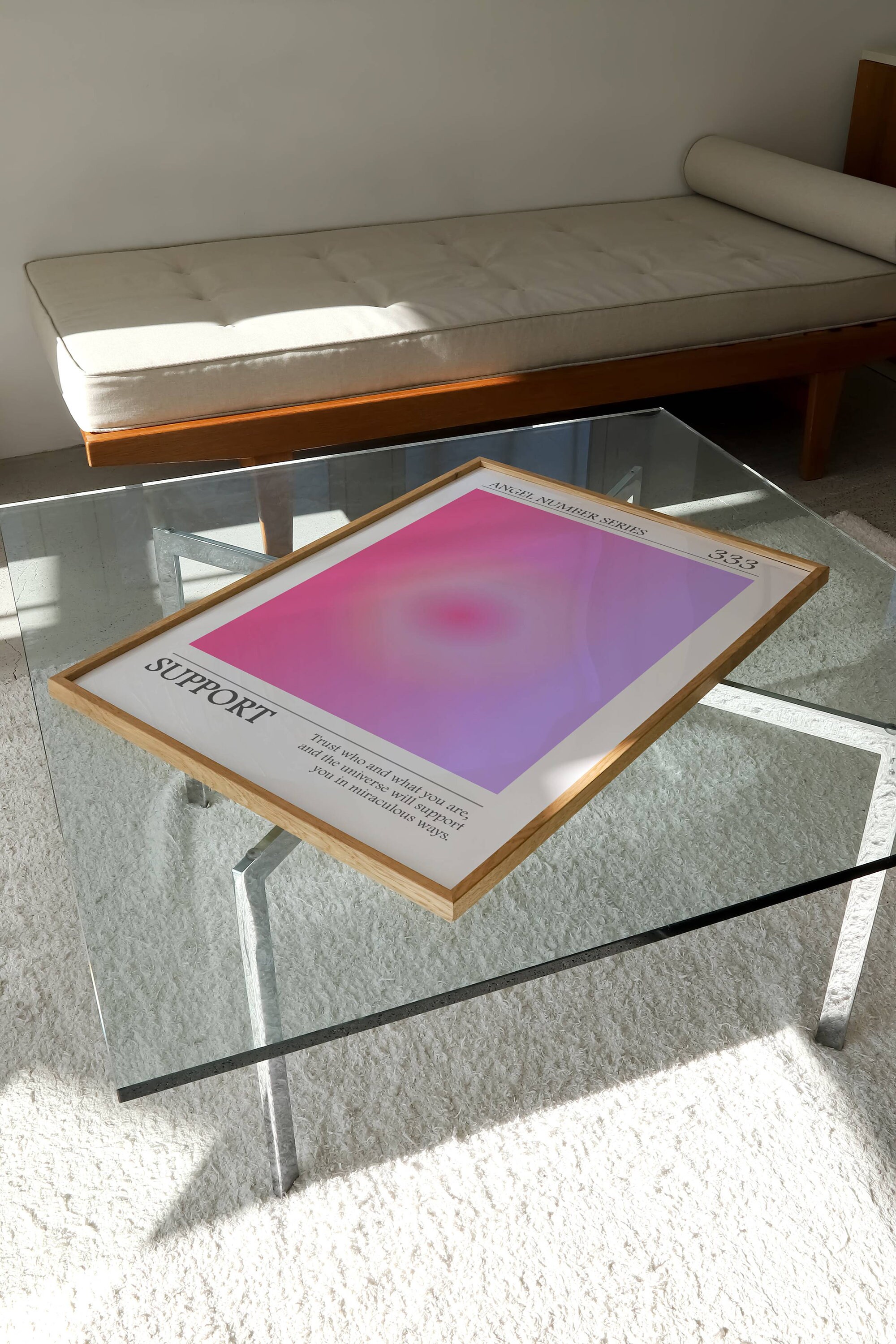 Pink 333 Aura Engel Zahl Posterdruck 333 Poster Wandkunst - Etsy.de