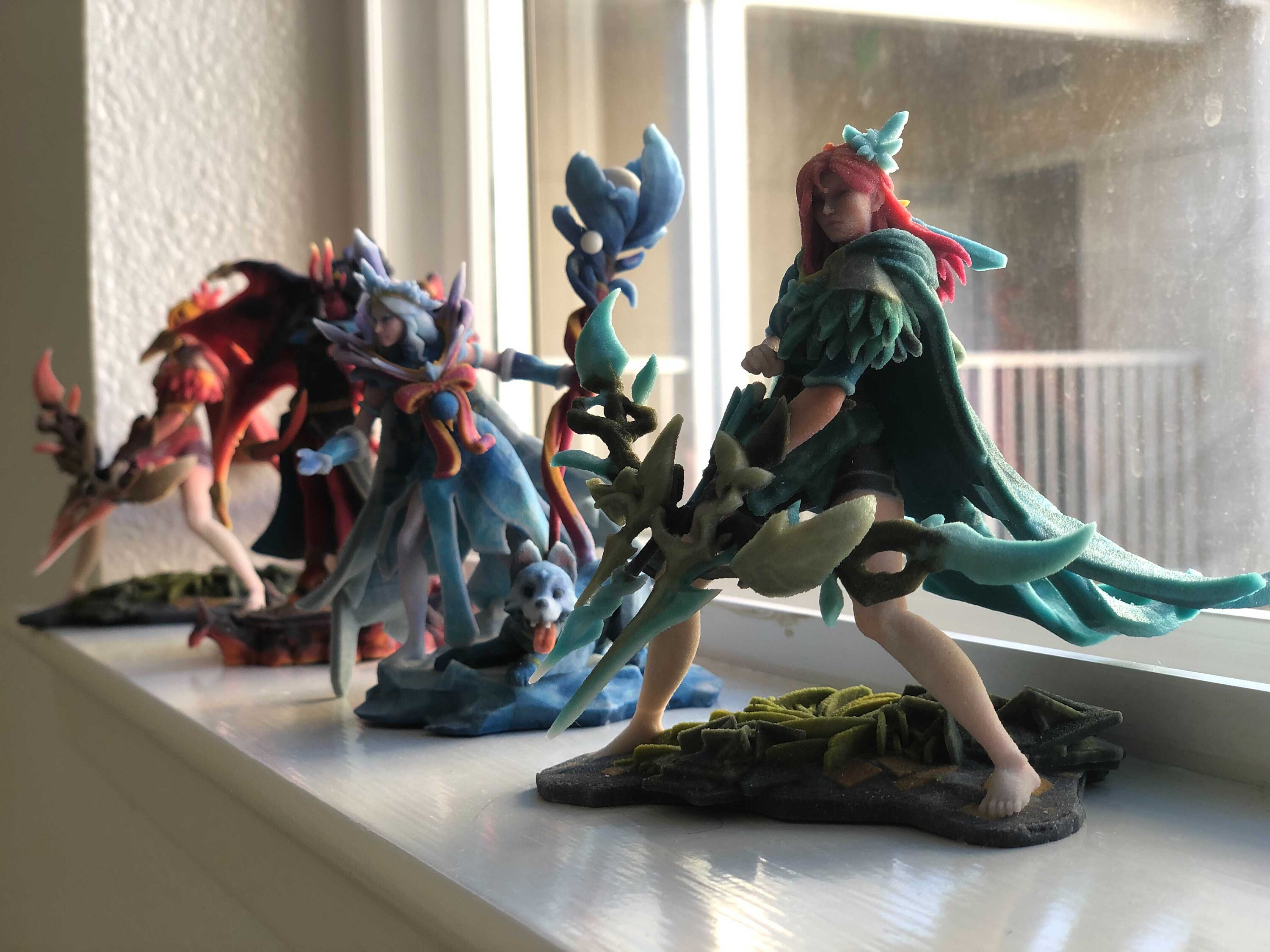 Windranger Arcana on Grass Pedestal Dota 2 Figurine 3D Model | Etsy ...