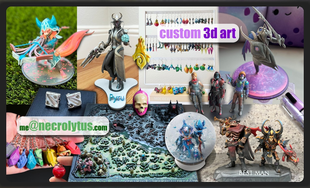 Commissions of Dota 2 Figurine Custom 3D Model - Etsy