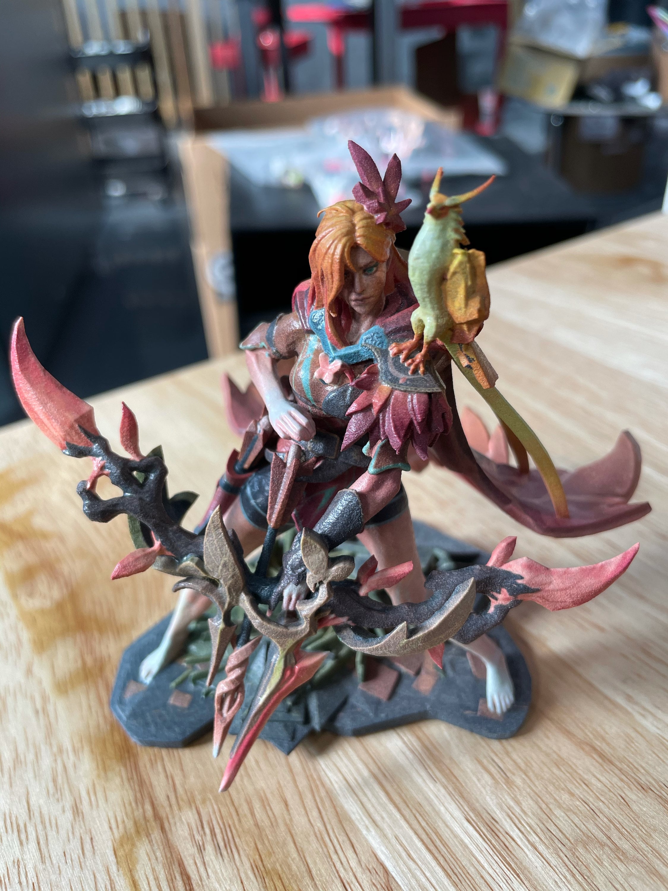 Windranger Arcana on Grass Pedestal Dota 2 Figurine 3D Model - Etsy