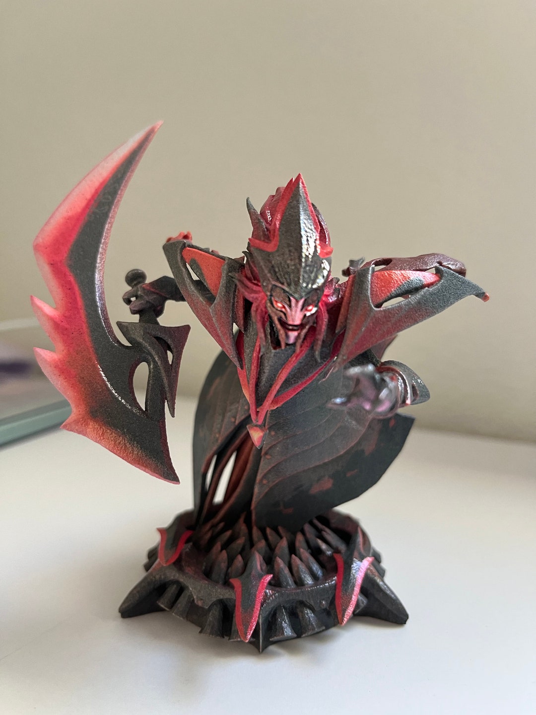 Spectre Arcana Phantom Advent alternate Red on Pedestal Dota 2 Figurine ...