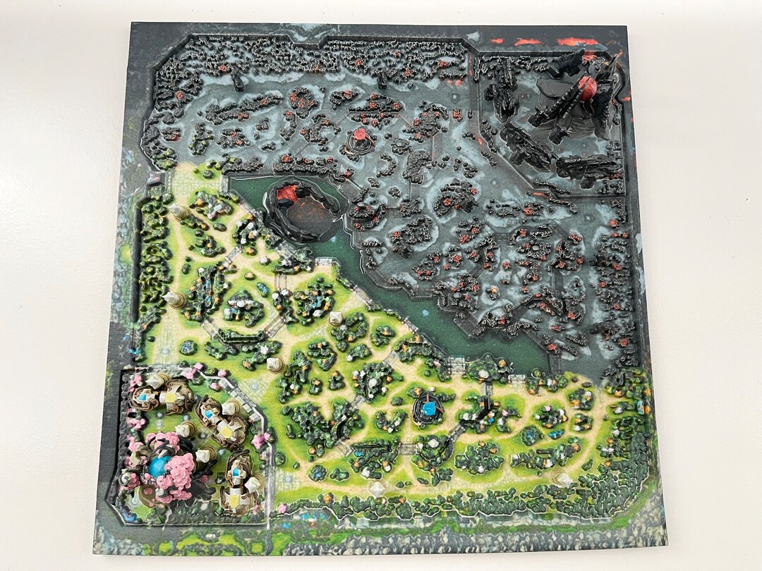 Commemorative 7.32 Dota 2 Mini Map Memorabilia and Souvenir With Resin ...