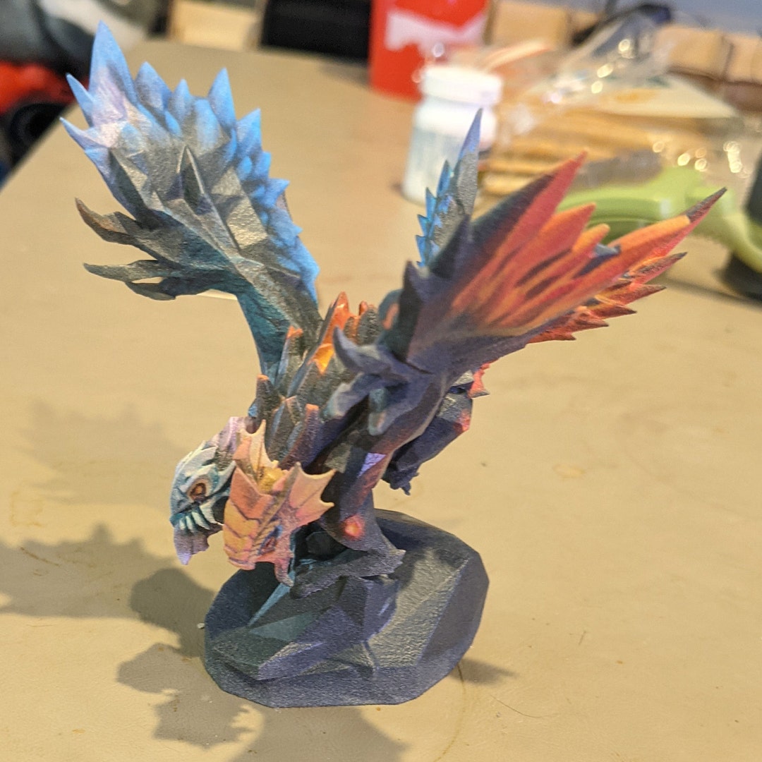 Jakiro in Fissured Flight With Pyraxaec Heads - Dota 2 Figurine 3D ...