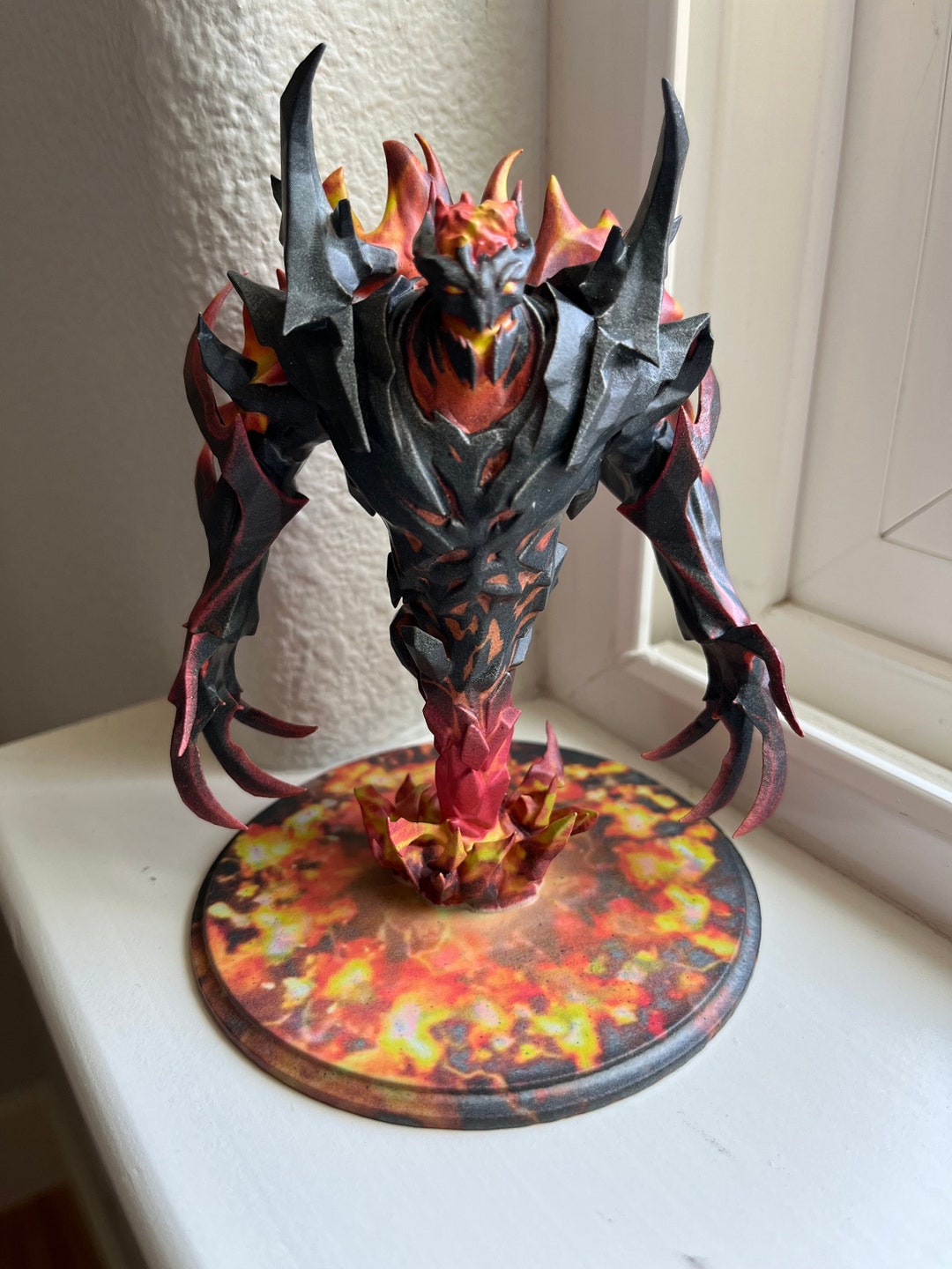 Shadow Fiend Arcana on Requiem of Souls Pedestal - Dota 2 Figurine 3D ...