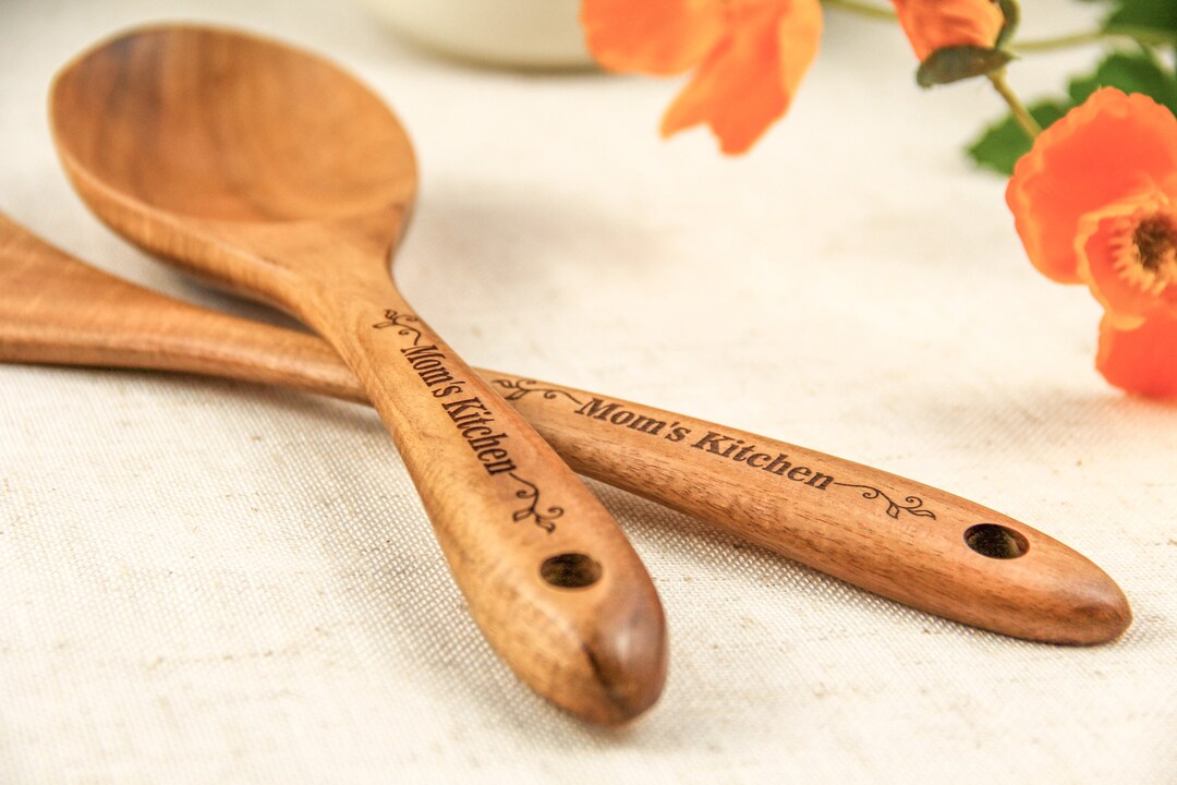 Personalized Wooden Spoon "mom's Kitchen" Custom Engraved Gifts, Gifts ...