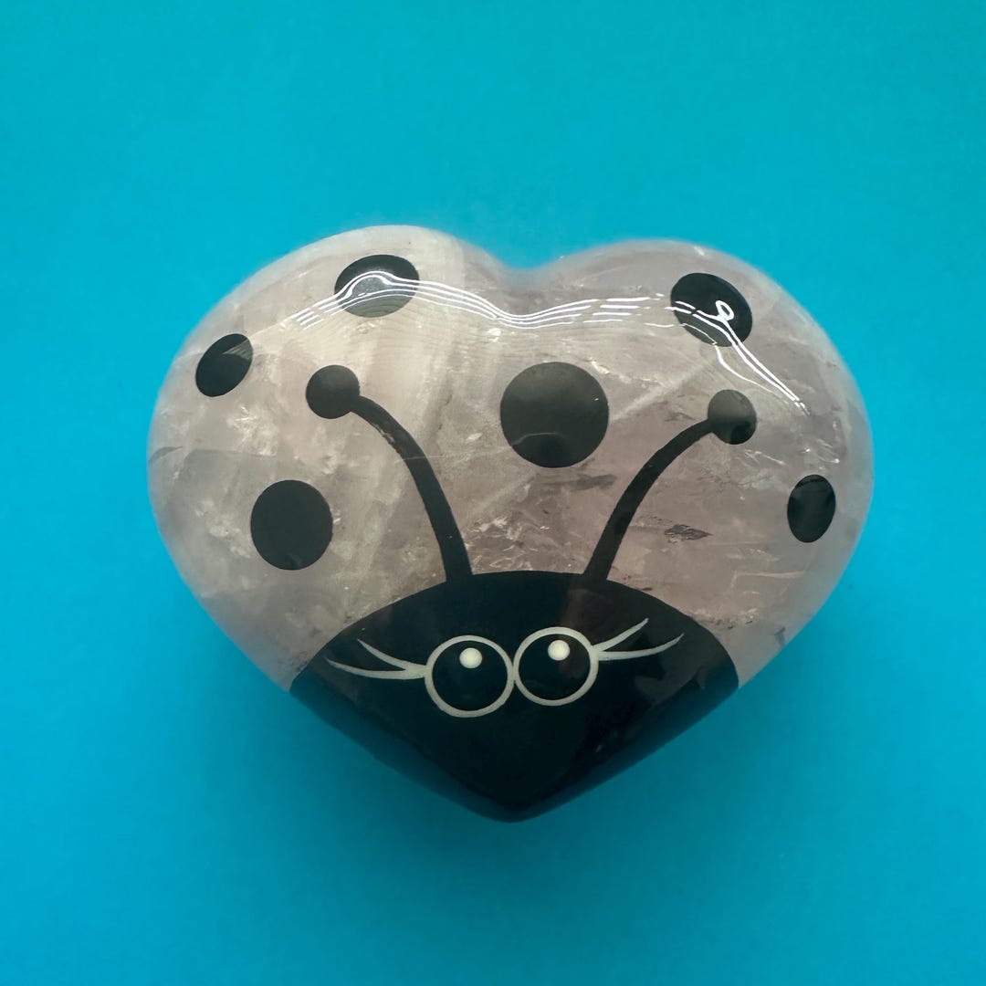 Rose Quartz Lorybugrocks Ladybug - Etsy