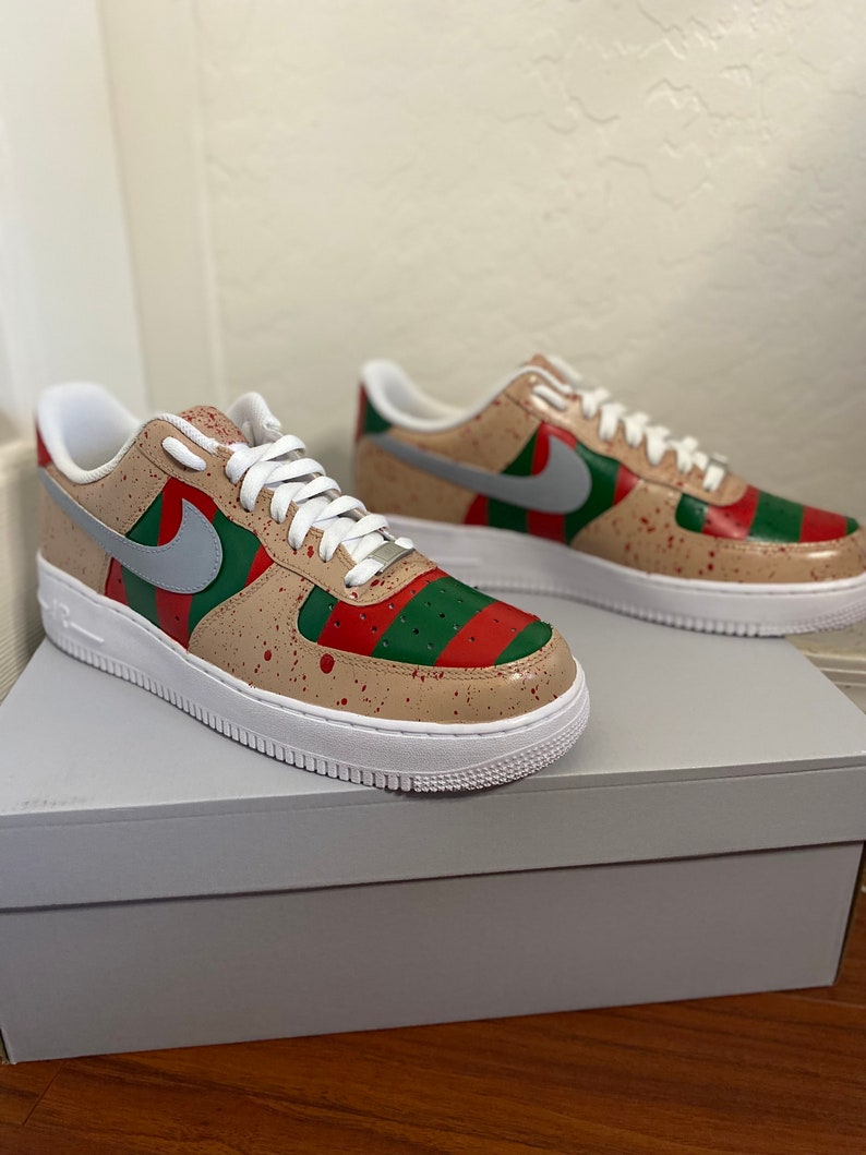 Custom Air Force 1 “freddy Kruger” - Etsy