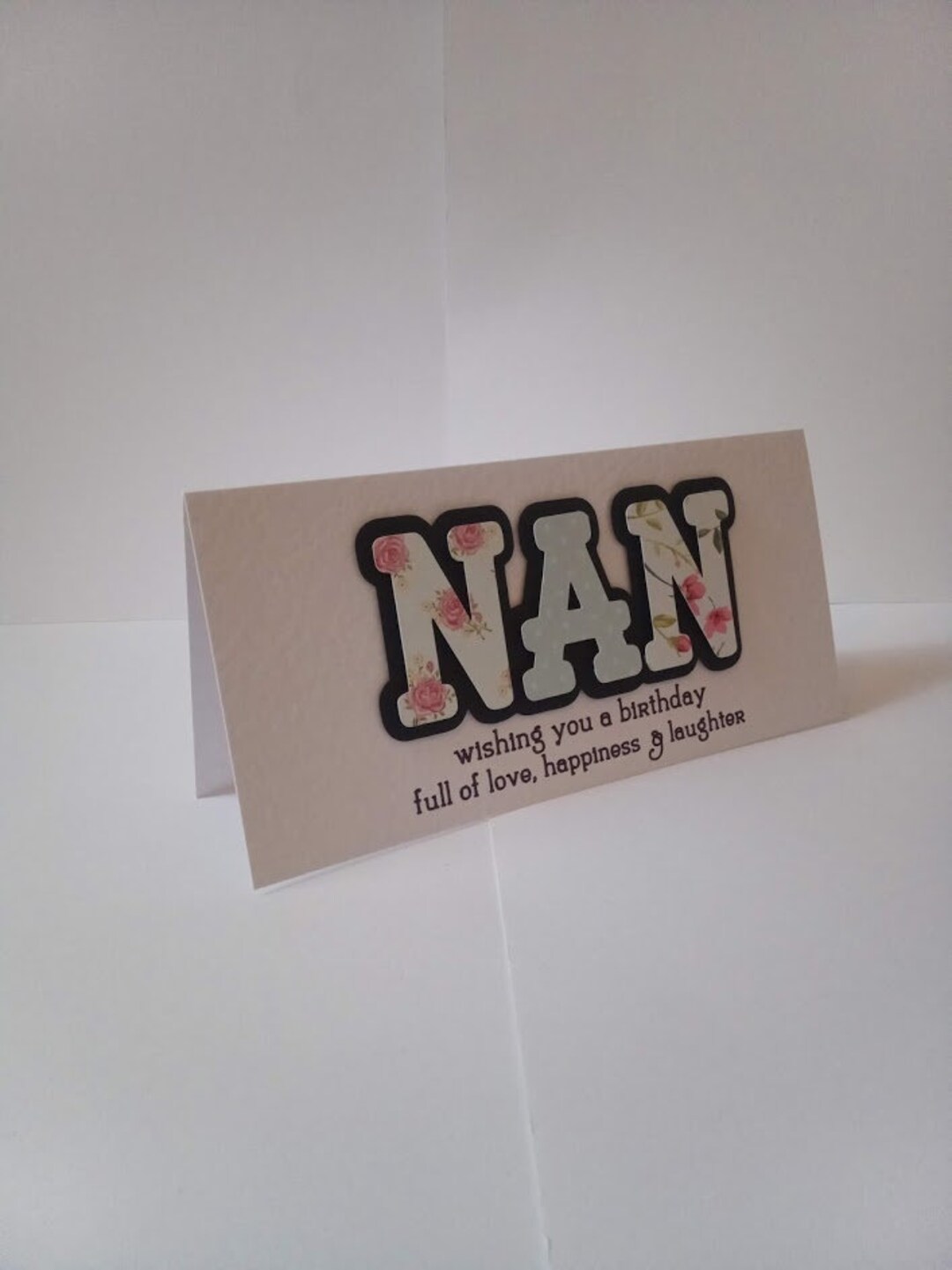 Handmade Nan Birthday Card. Greeting Card for Nanny, Nana, Nanna, Gran ...
