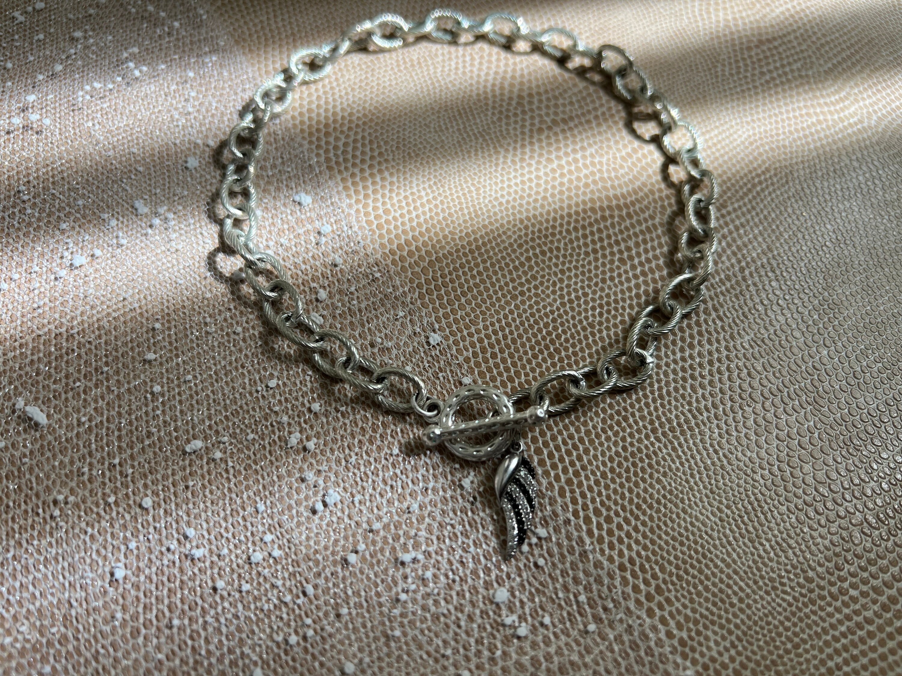 Chain Necklaces T Bar Silver Toggle Bar Chunky Choker Necklace Chunky