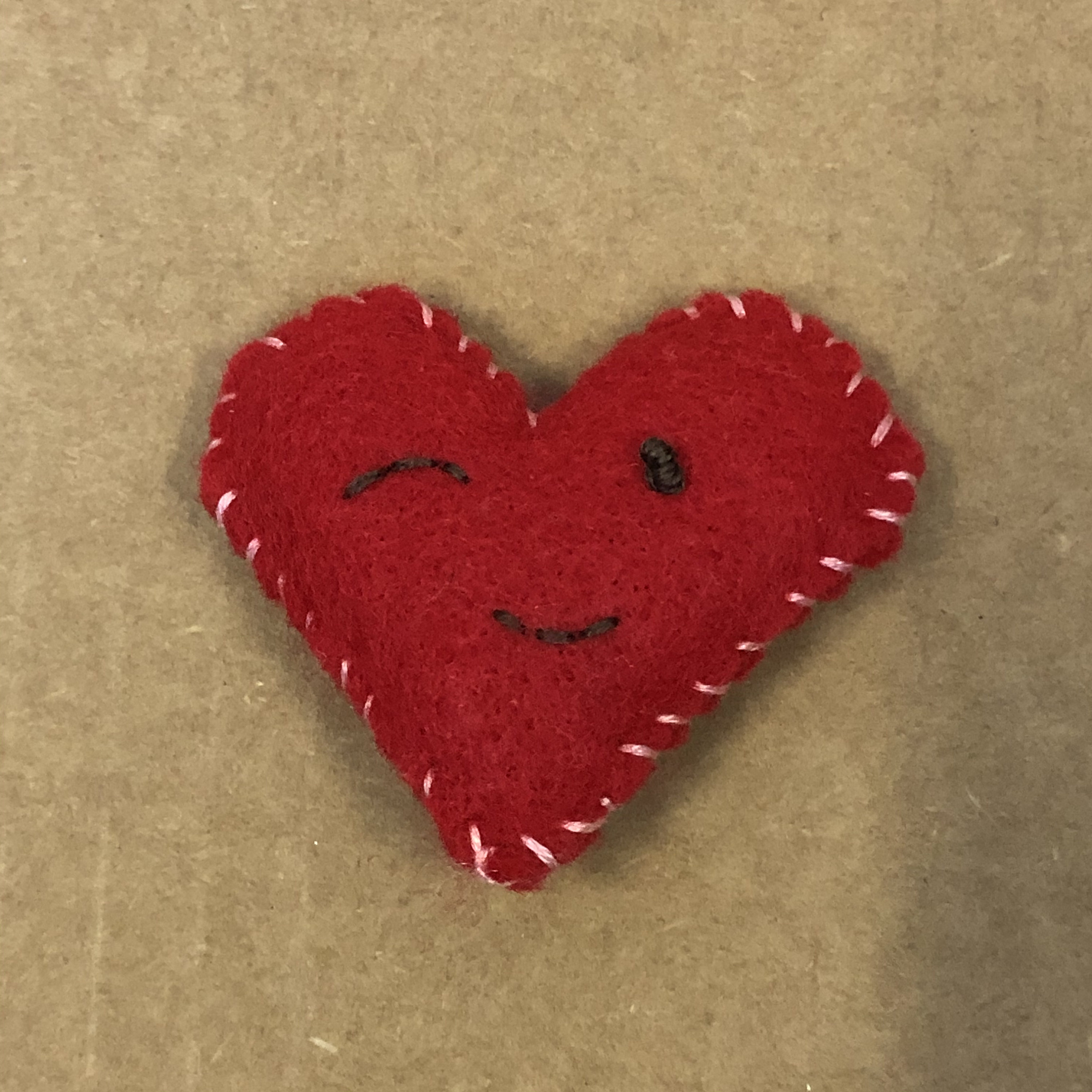 Mini Heart Emoji, Winky Face - Etsy