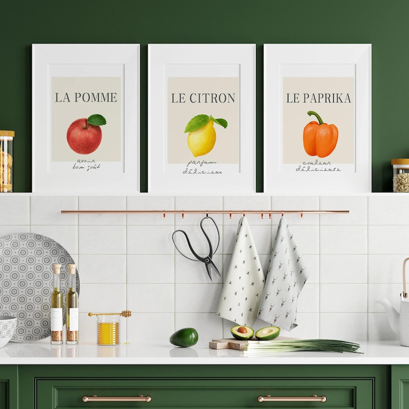 Apple Orange Lemon Prints - Etsy