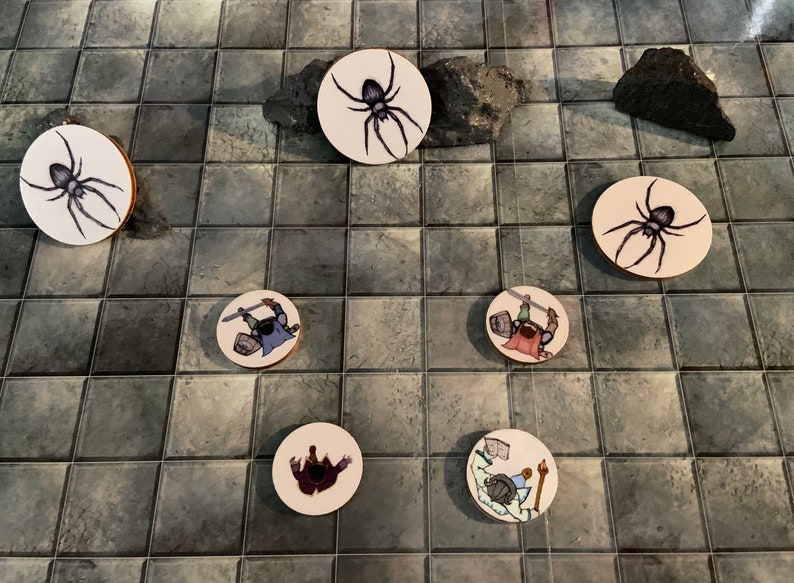 RPG Tokens: Giant Spiders!! - Etsy