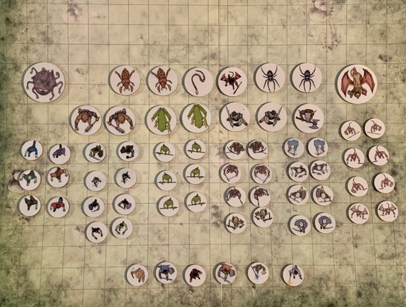 RPG Tokens: Cobblestone and Skull Full Catalog Variety Set - Etsy