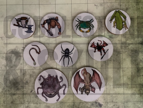 RPG Tokens: Large Monster Variety. - Etsy