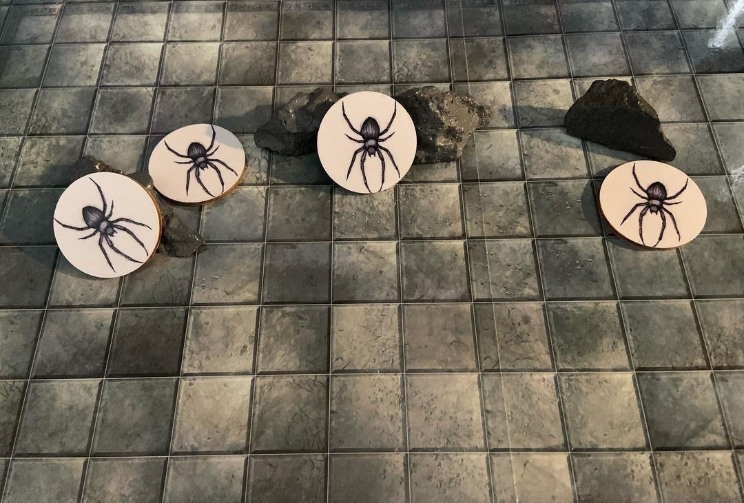 RPG Tokens: Giant Spiders!! - Etsy
