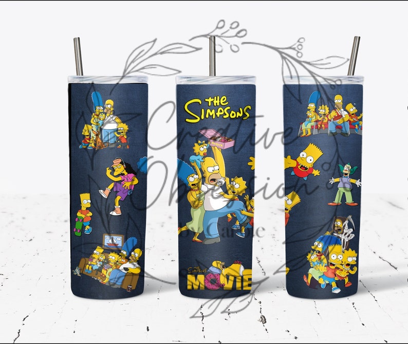 The Simpsons 20 Oz Tumbler Homer Simpson Tumbler - Etsy