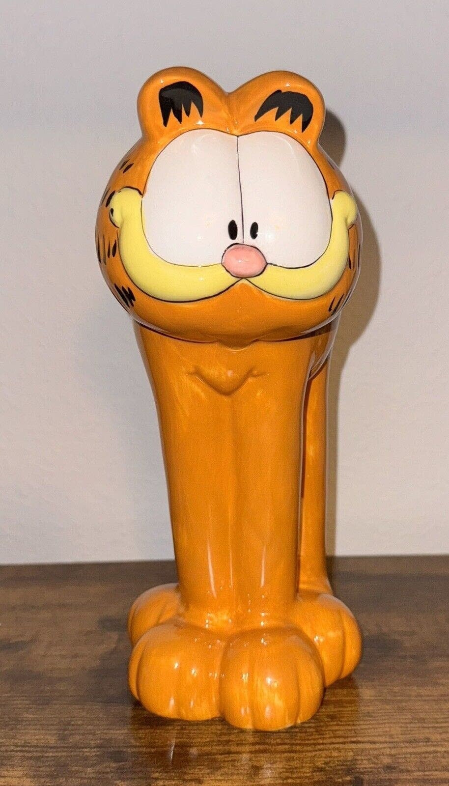 Vintage Burton Garfield the Cat Ceramic Vase Paws 9 in Tall Excellent ...