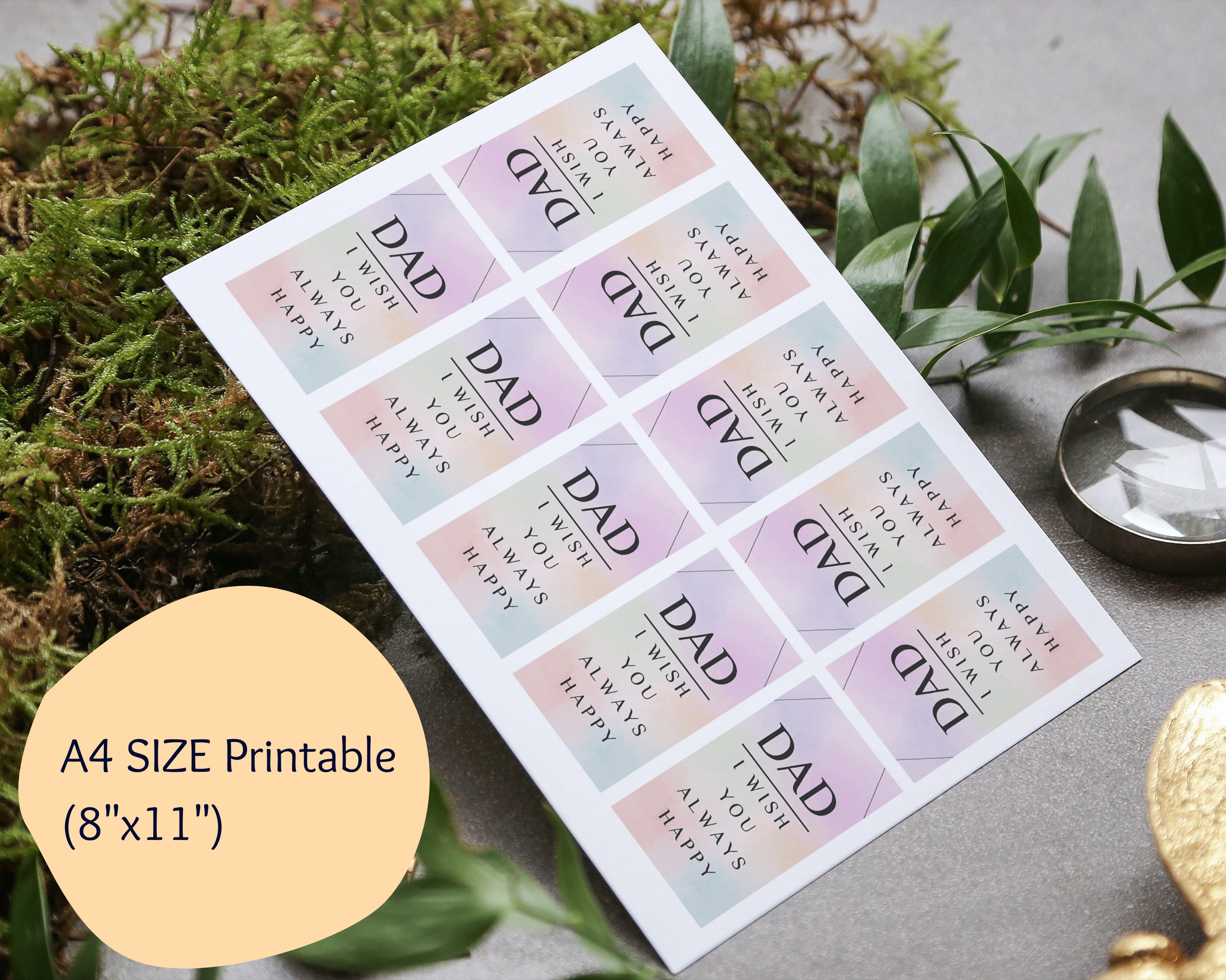 Father's Day Tag / Template / Printable - Etsy