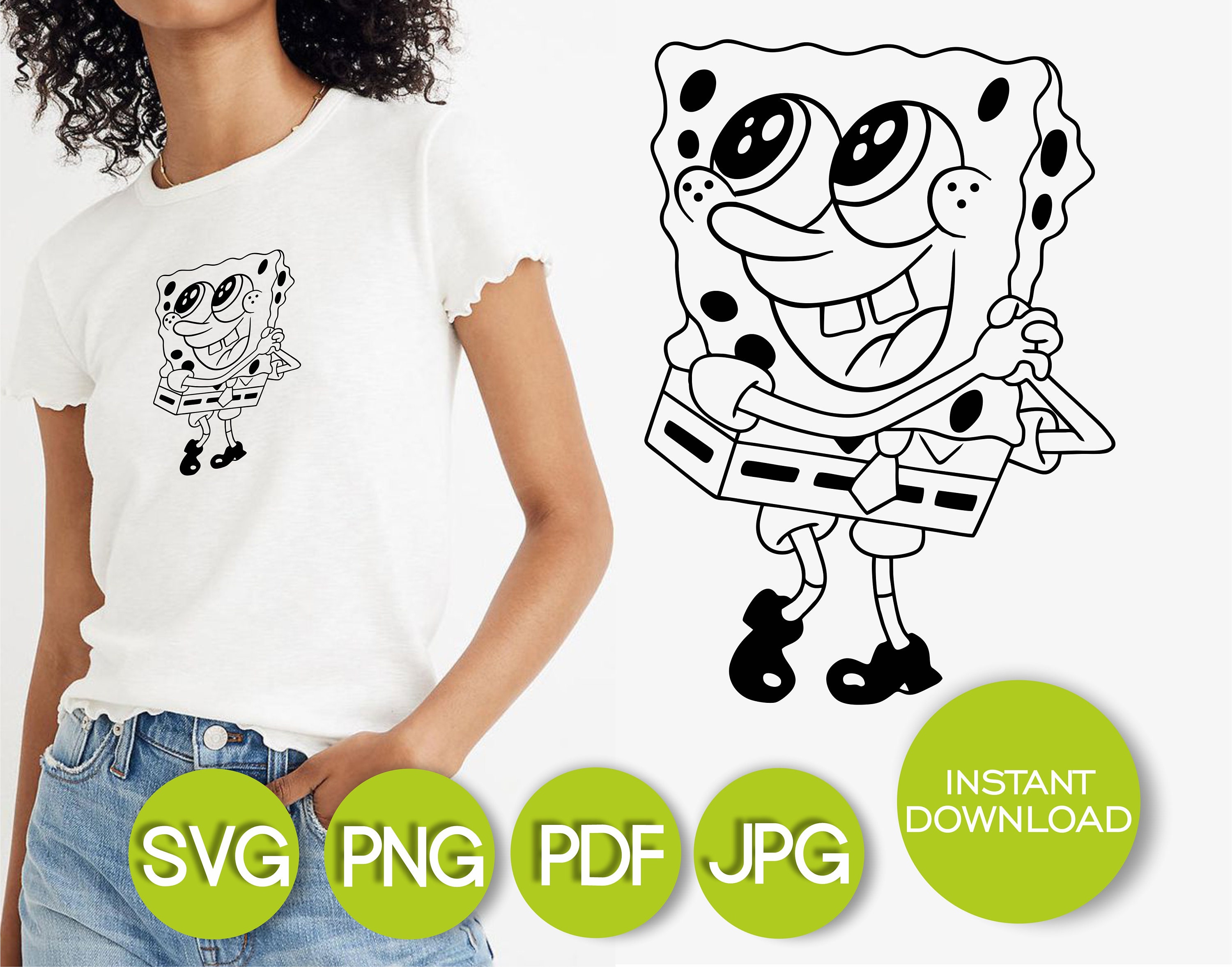 Spongebob Face Svg Spongebob Outline Svg Spongebob Svg Etsy Porn Sex