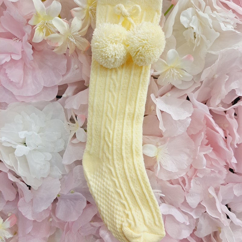 Pom Pom Socks - Etsy