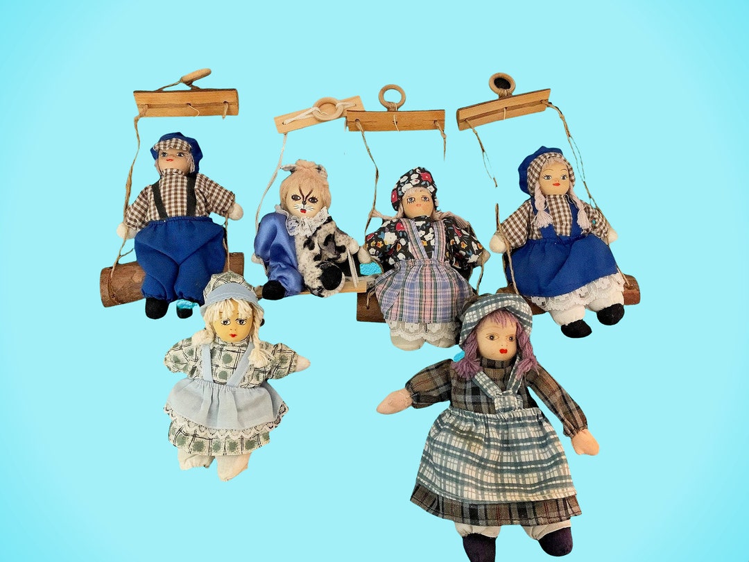 Vintage Porcelain Puppets Style Porcelain Doll Set of 6 Puppets - Etsy